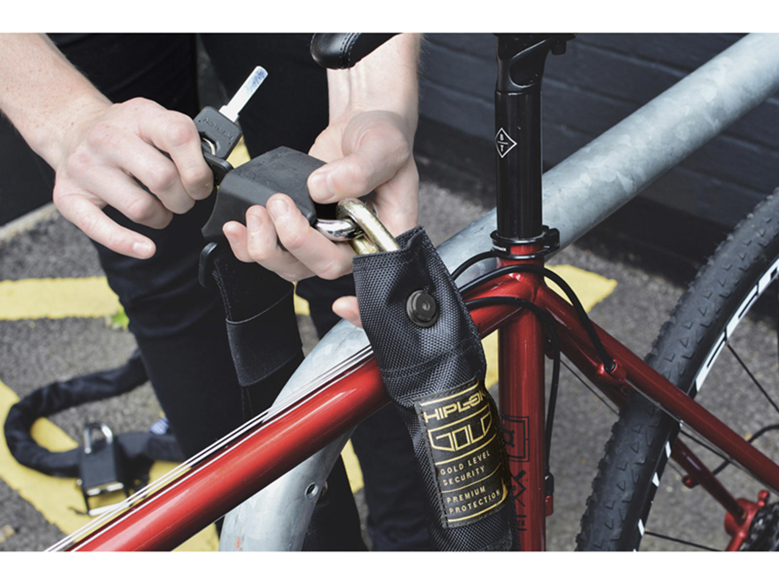 HIPLOK Gold Chain lock | velovintage.dk