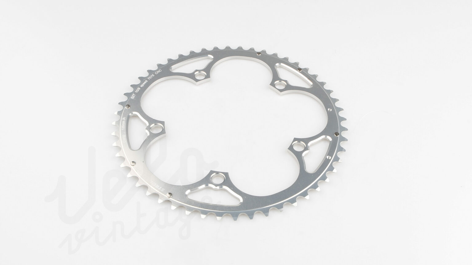 Stronglight Klinge | 52T | 135 BCD Campagnolo | 8/9/10 Speed | 5 huller | 7075 Aluminium | Sølv ...