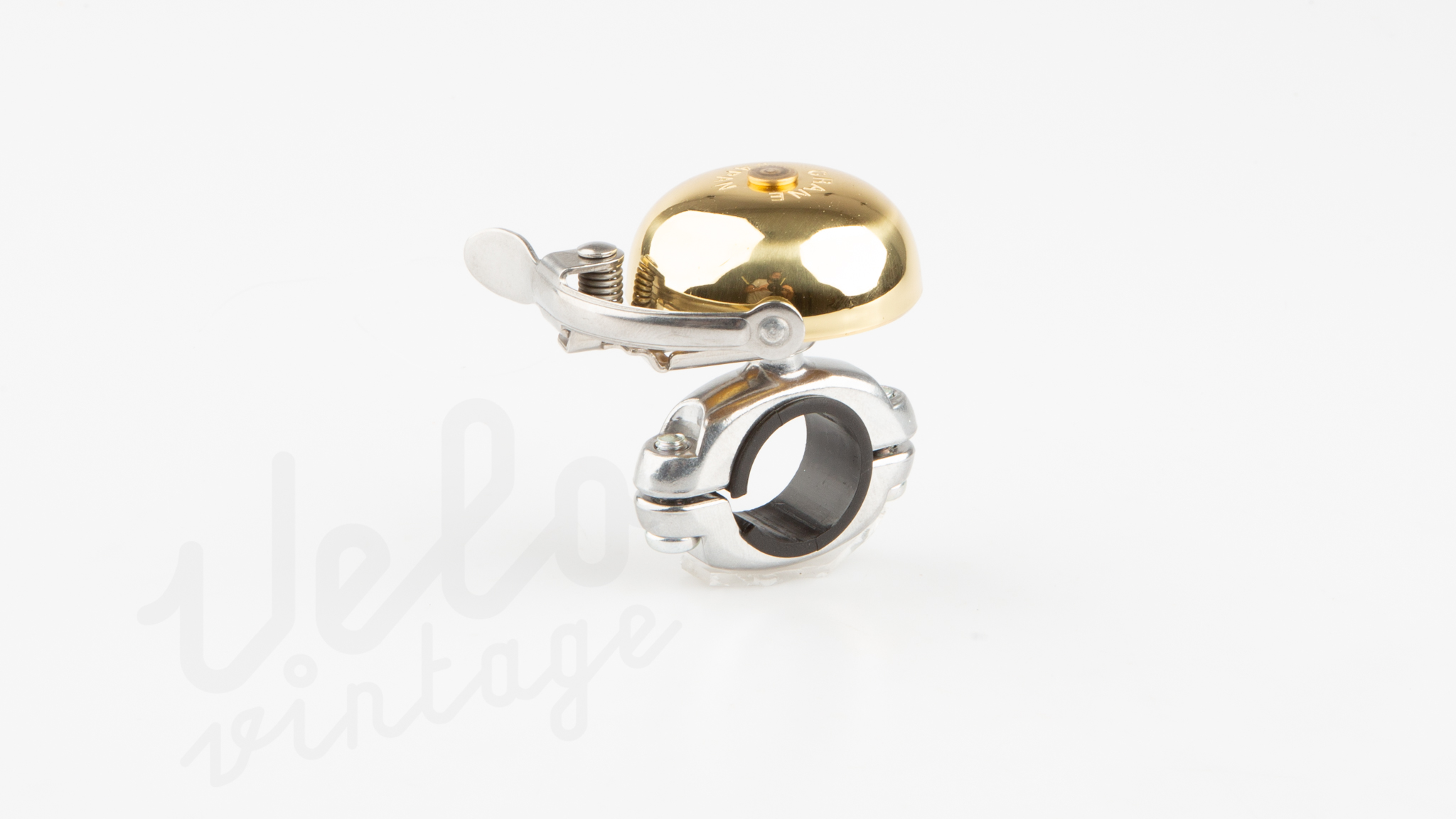 Crane Bell Mini Suzu Ringeklokke | Die Cast Mount | Messing Guld | CR-MKNDC-GL | velovintage.dk