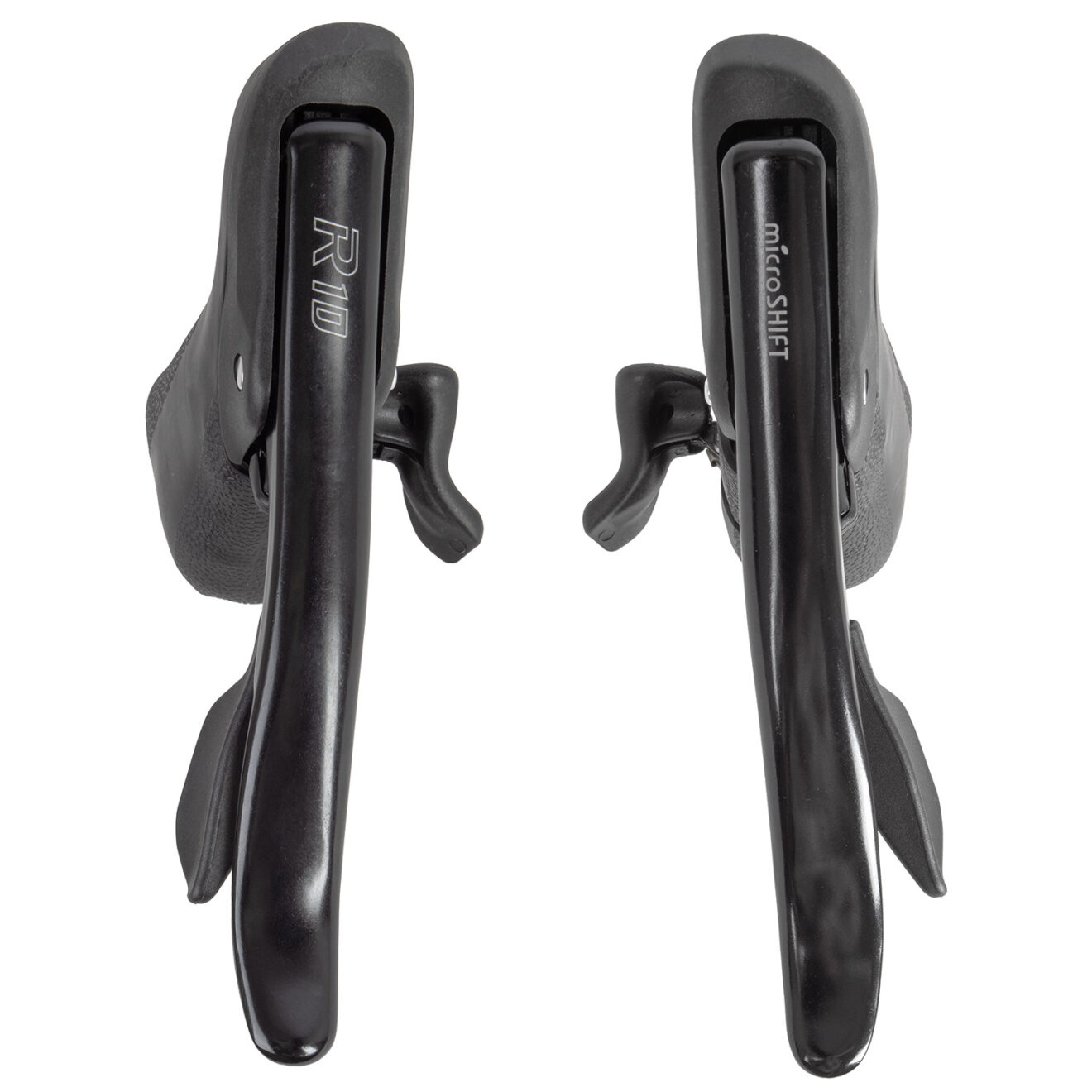 Microshift Centos R10 Shift Lever Set 2×10 Speed | Black – Velovintage